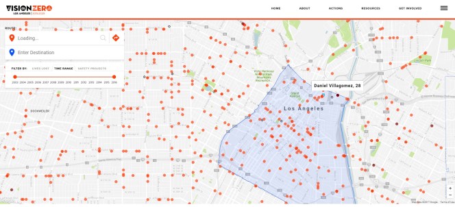 L.A. Debuts New Interactive Vision Zero Map - Streetsblog California