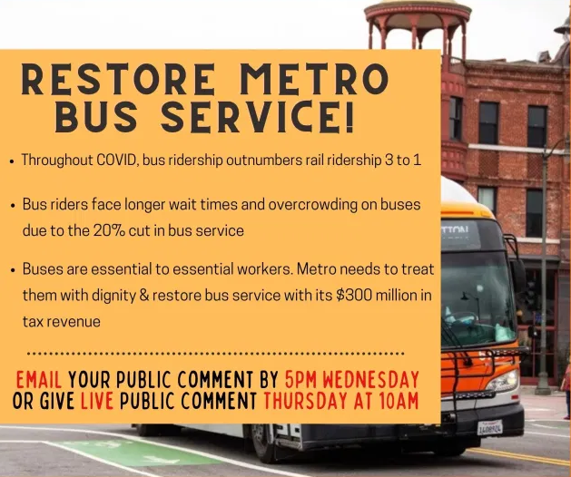 L.A. Metro to Restore Bus Service - Streetsblog California