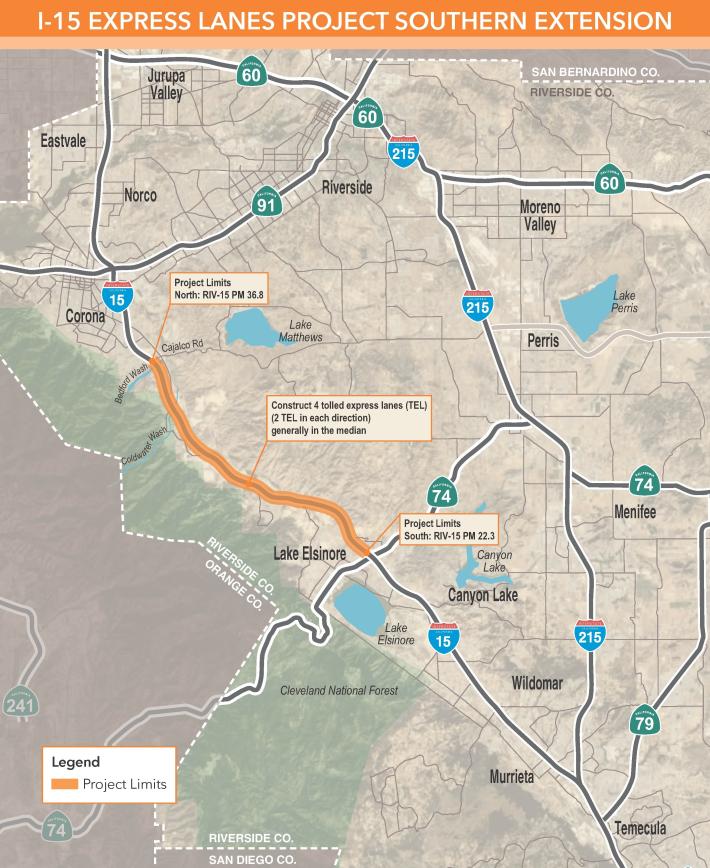 Caltrans and Riverside County Project Would Expand the 15 Freeway ...