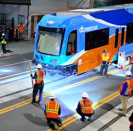 First OC Streetcar Arrives - Streetsblog California